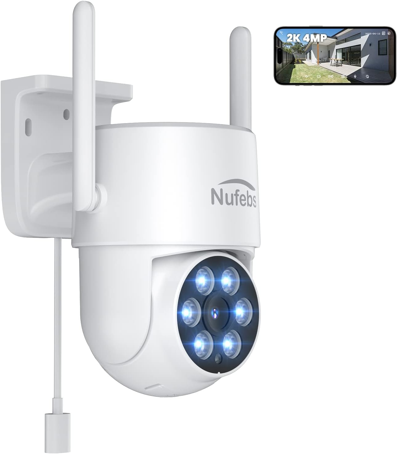 NUFEBS Security Camera 2K/4MP HD Dome Camera Review ...